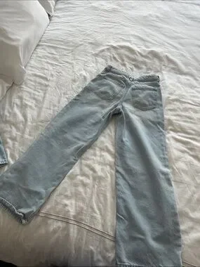 Primark | Bottoms | Primark Light Blue Wide Leg Kids Jeans | Poshmark